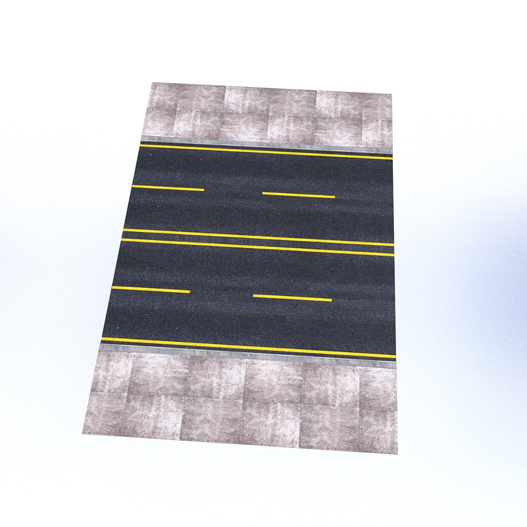 Modular Road 3D Model - TurboSquid 1437275