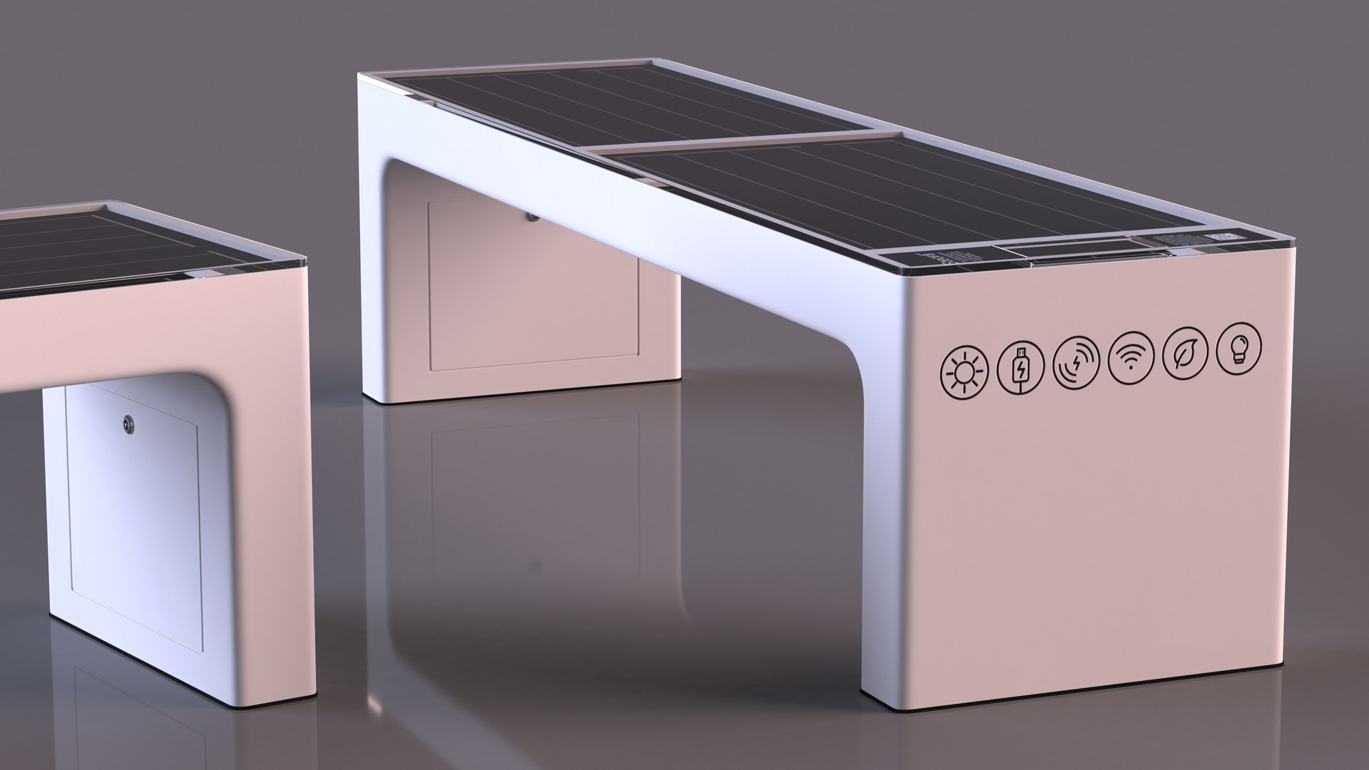 3D Steora Smart Bench model - TurboSquid 1999879