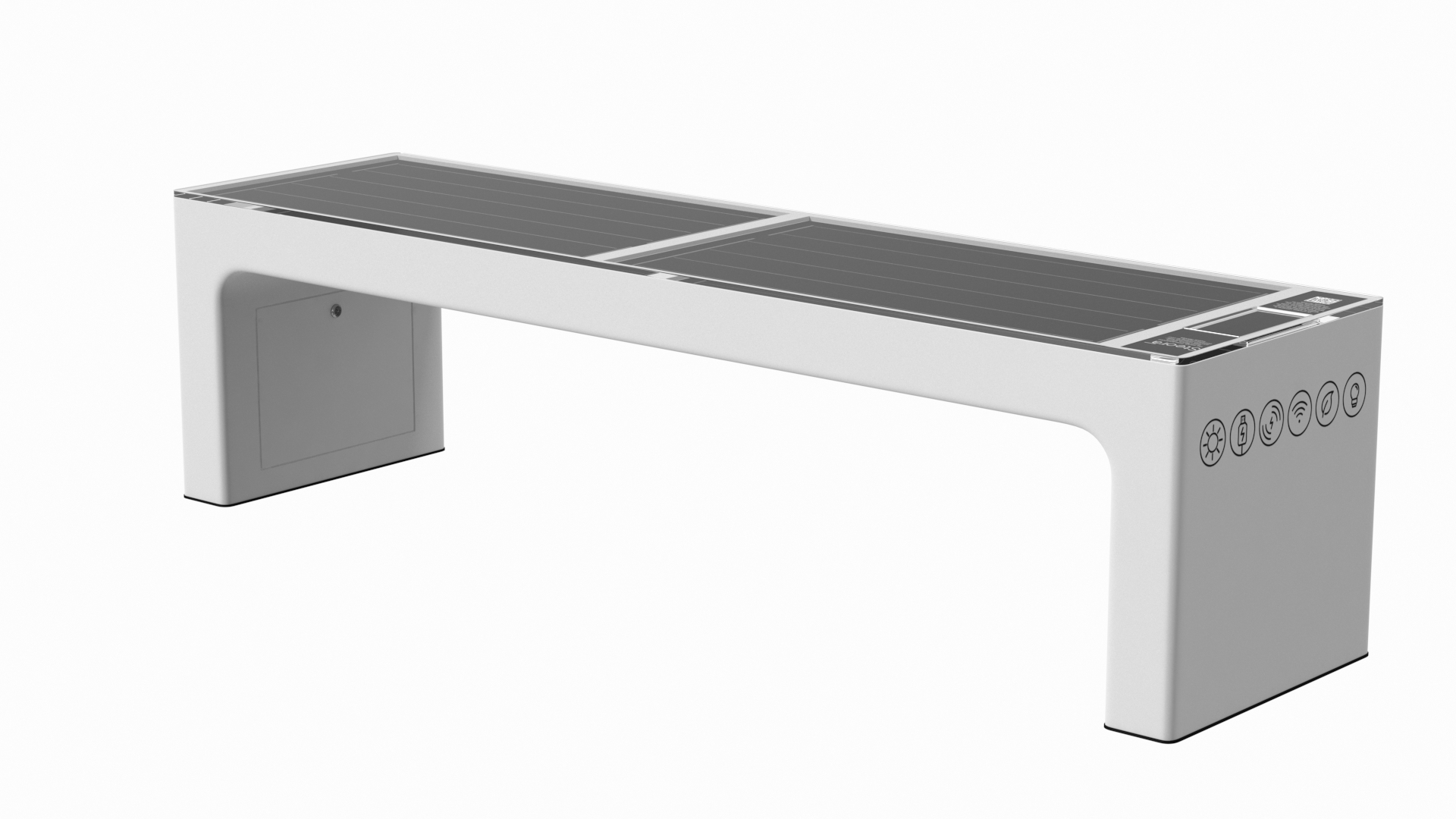 3D Steora Smart Bench model - TurboSquid 1999879