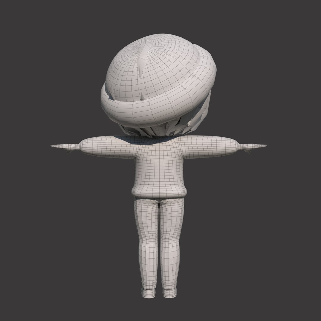 3D Cartoon Girl Rigged - TurboSquid 2174916