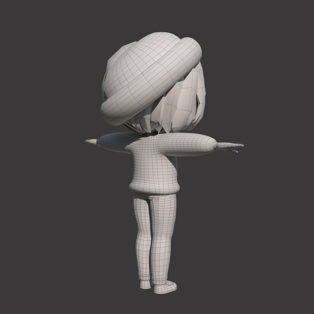 3D Cartoon Girl Rigged - TurboSquid 2174916