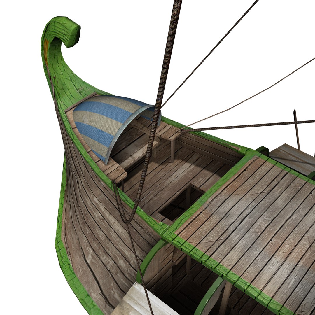 Greek Roman Trireme Obj
