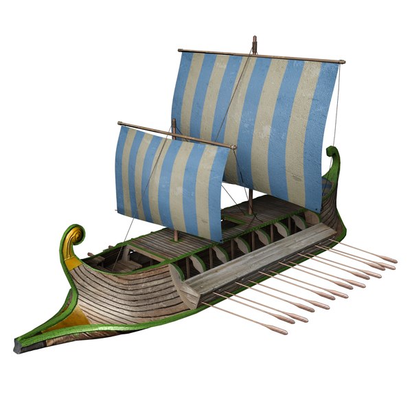 greek ship 3d model