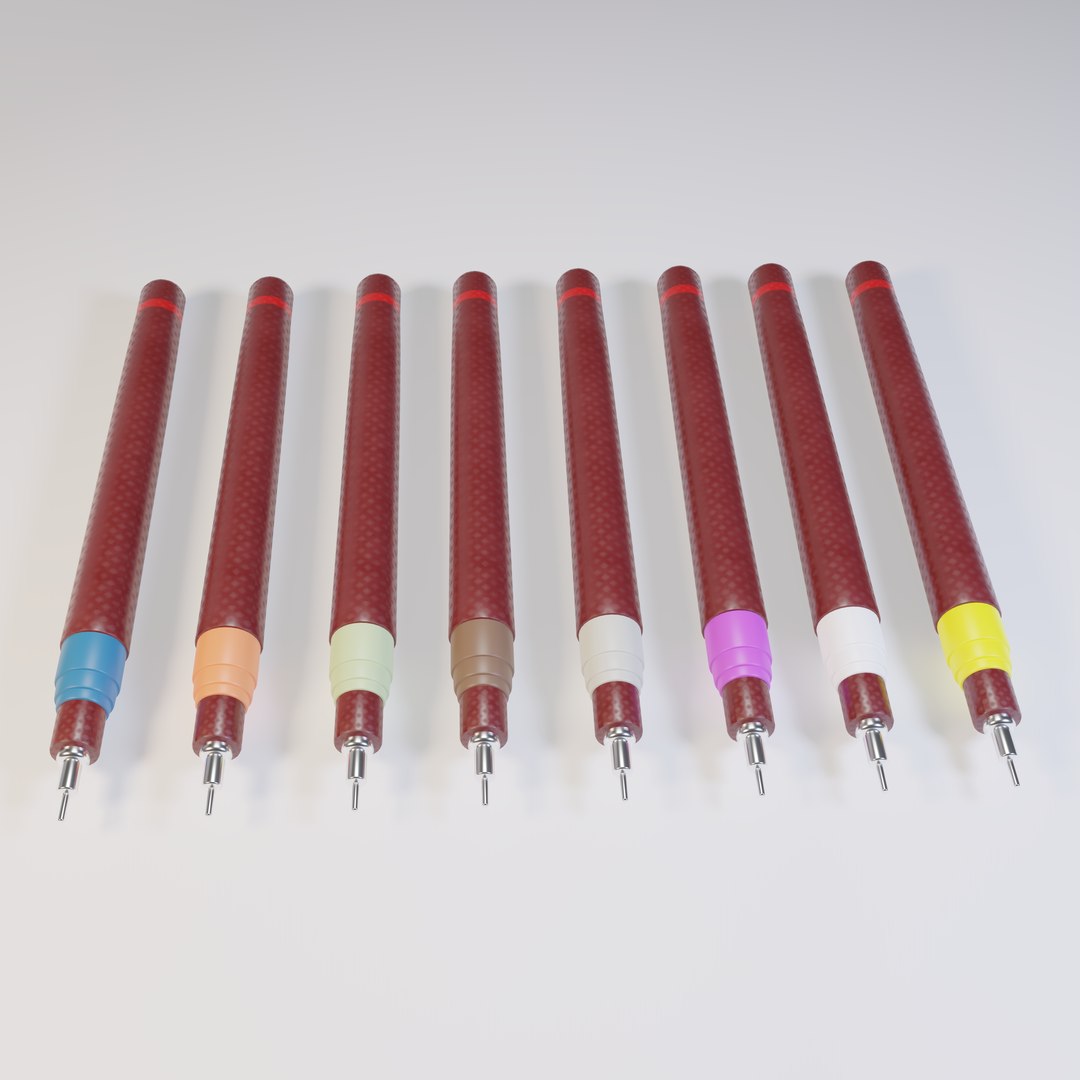 3D Rapido Pencil Color Set - TurboSquid 2102108