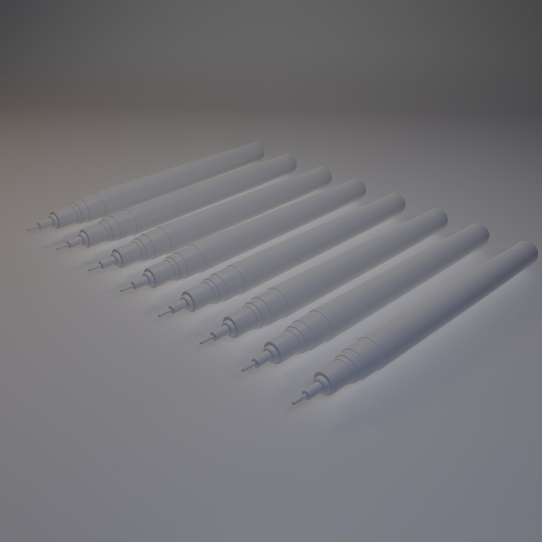 3D Rapido Pencil Color Set - TurboSquid 2102108