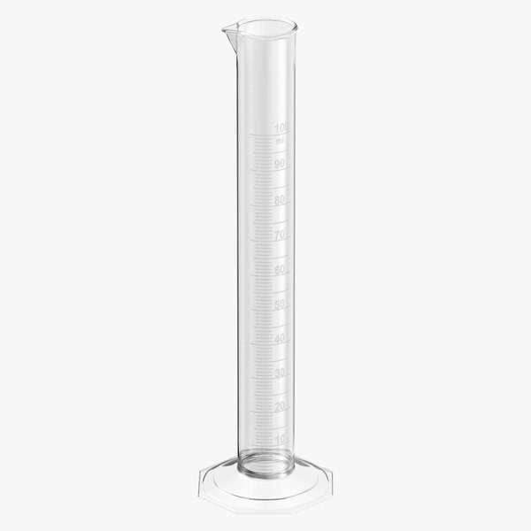 Graduated Cylinder 100ml 3D model - TurboSquid 1975537