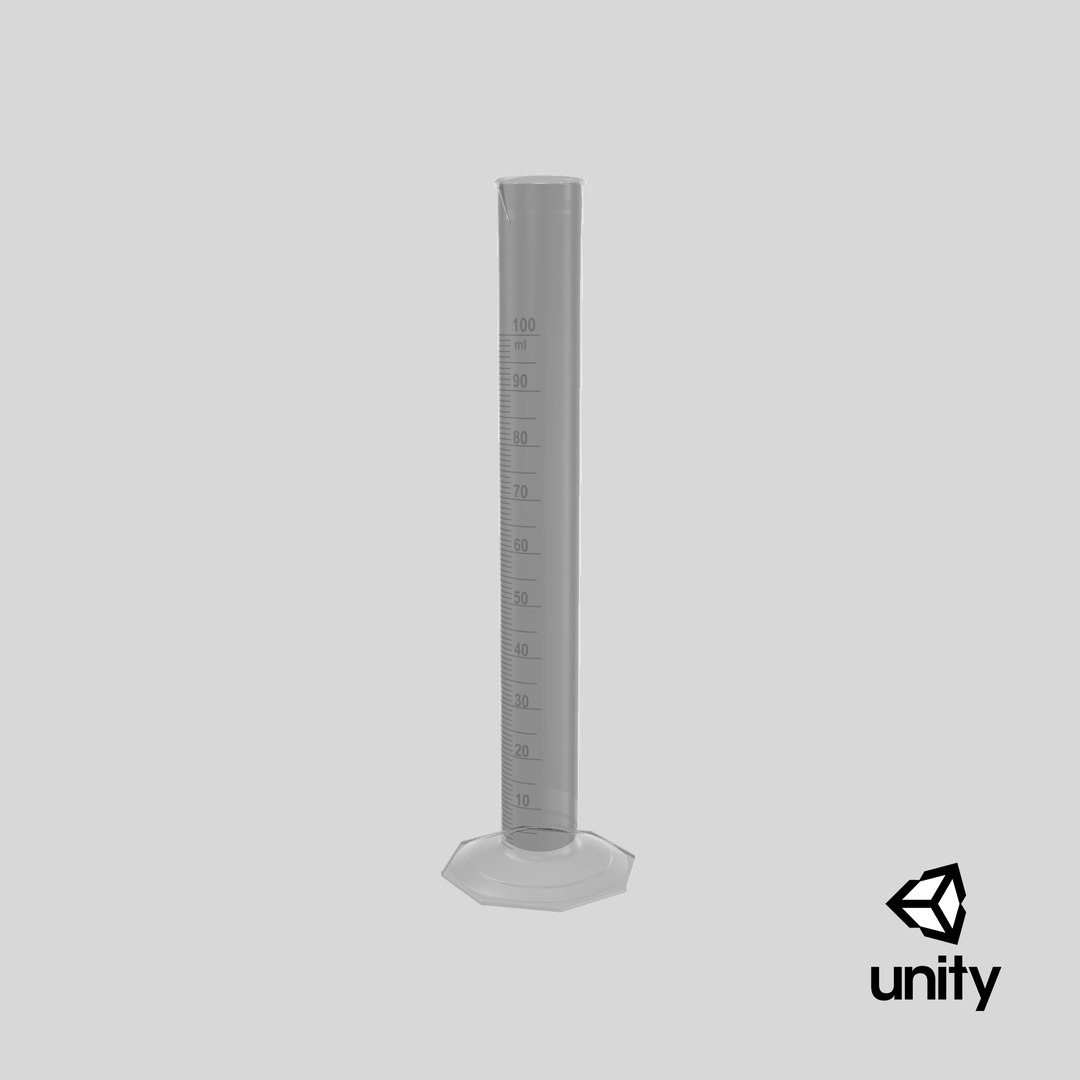 Graduated Cylinder 100ml 3D Model - TurboSquid 1975537