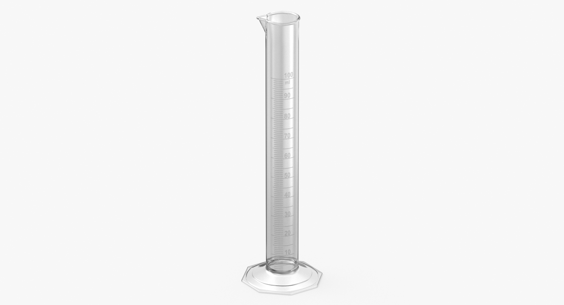 Graduated Cylinder 100ml 3D Model - TurboSquid 1975537