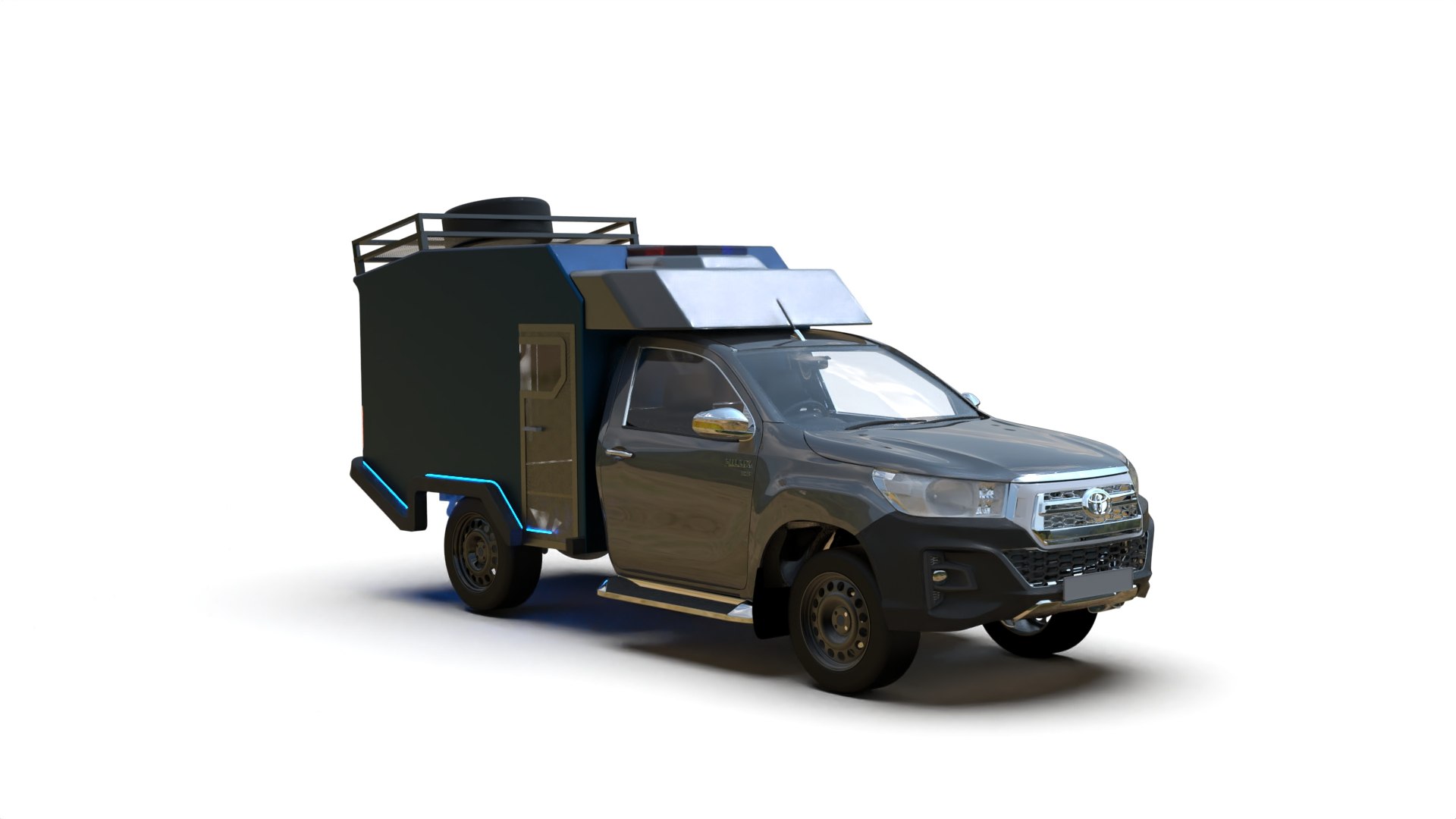 Toyota Hilux Single Cab With 3D Police-Emergency Module - Off-Road ...
