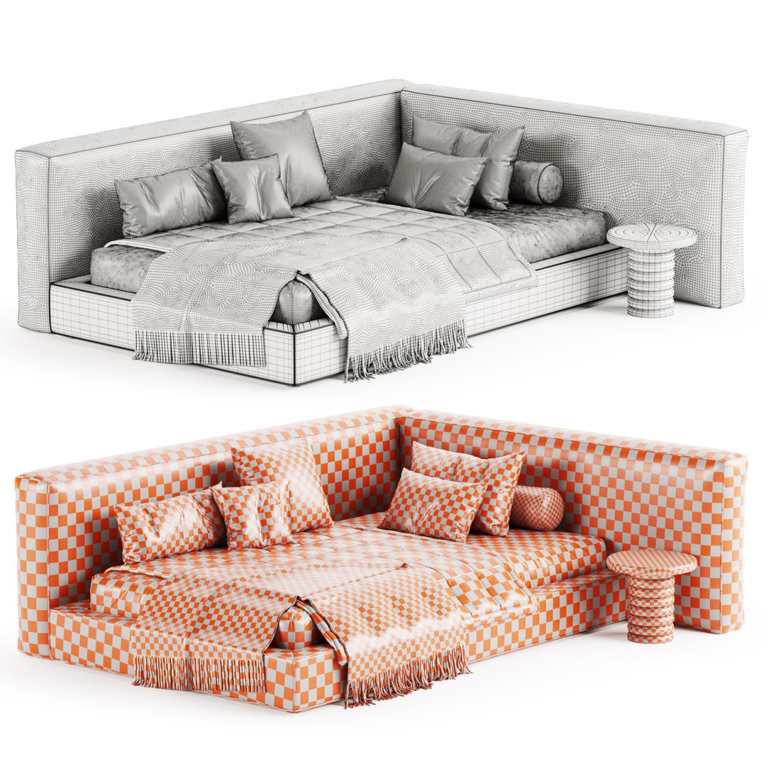 BOCA MINI BED Model - TurboSquid 2137334