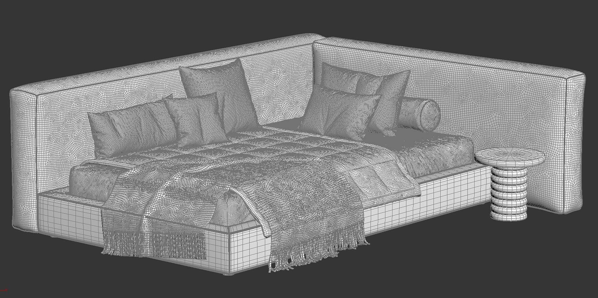 BOCA MINI BED Model - TurboSquid 2137334