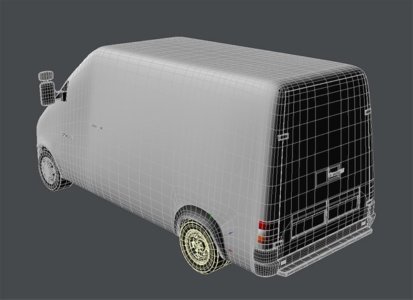 dodge sprinter van 3d model