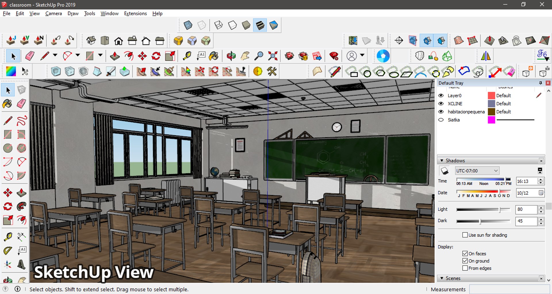 School Classroom 3D Model - TurboSquid 1902711
