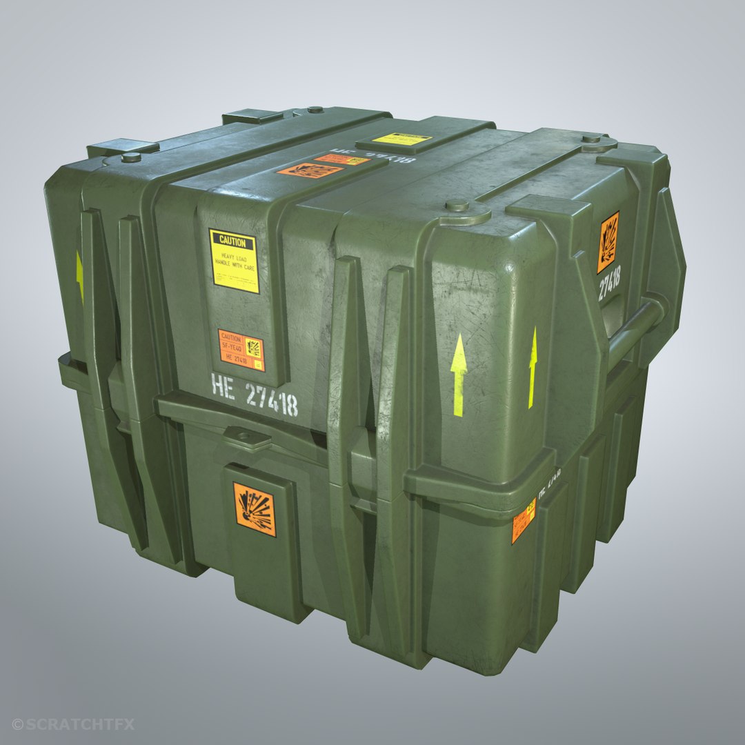 Military case large ready 3D model - TurboSquid 1334775