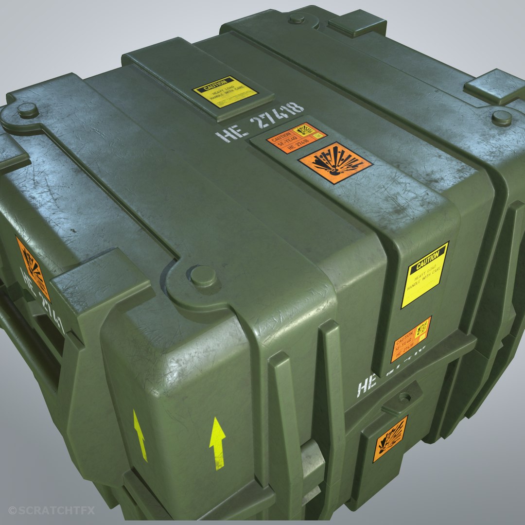 Military case large ready 3D model - TurboSquid 1334775