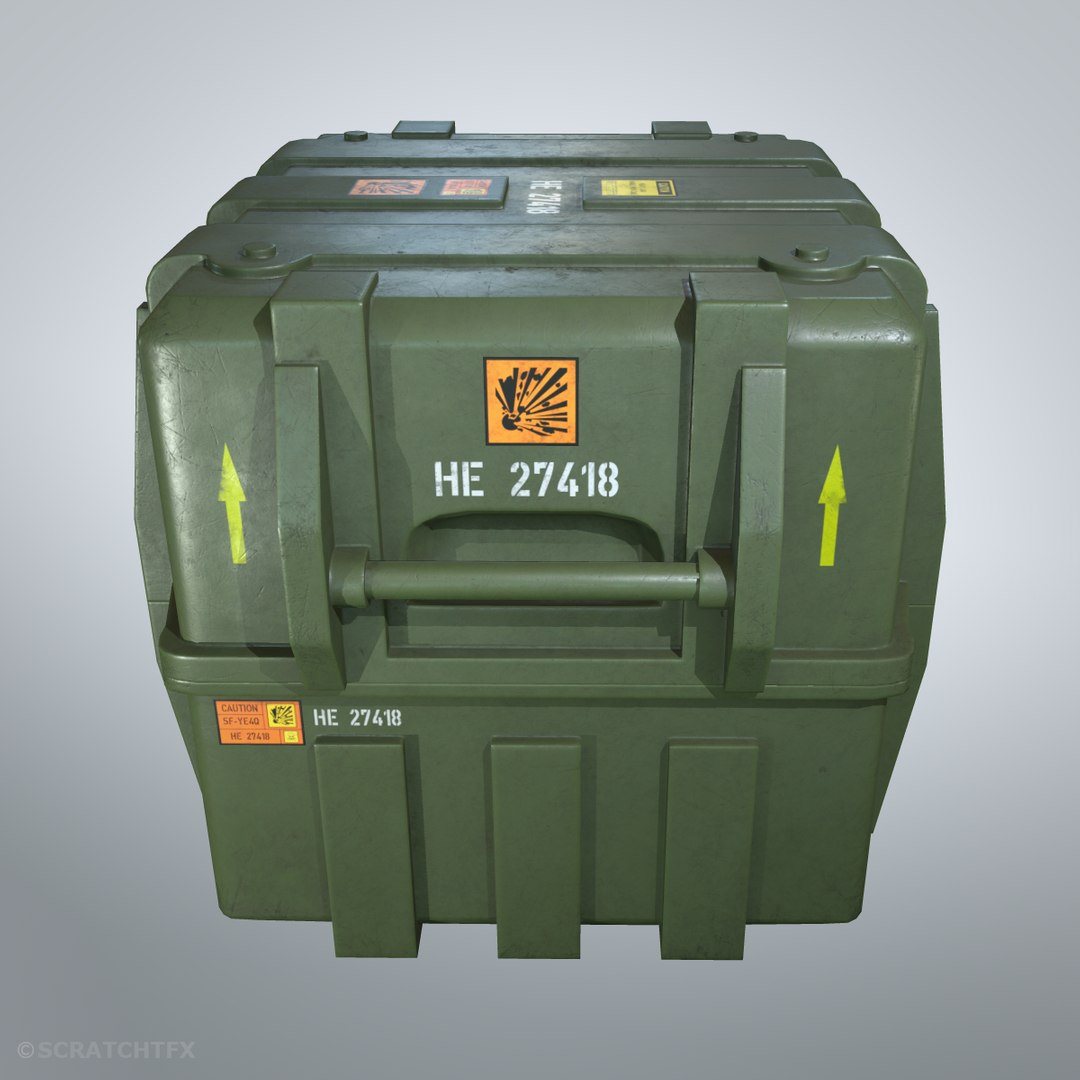 Military case large ready 3D model - TurboSquid 1334775