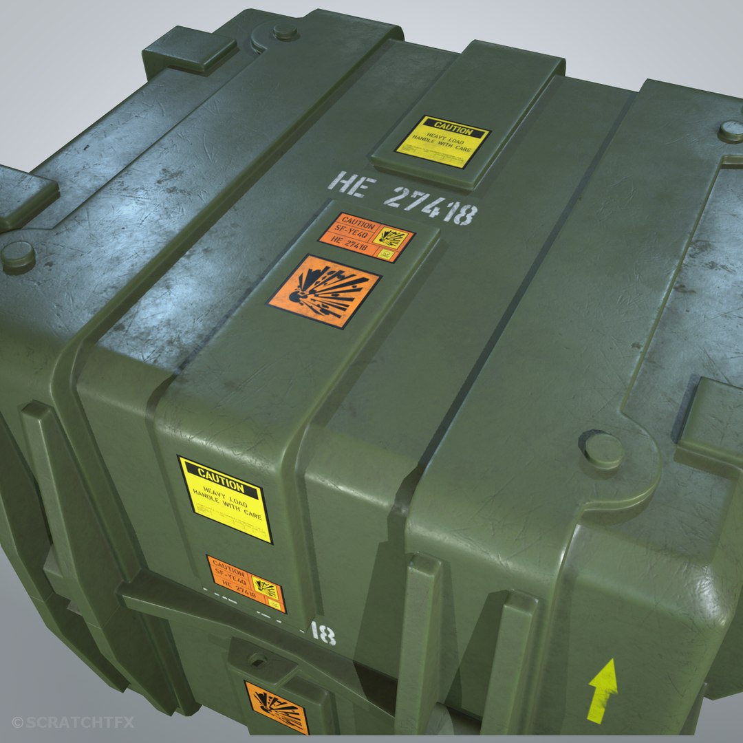 Military case large ready 3D model - TurboSquid 1334775