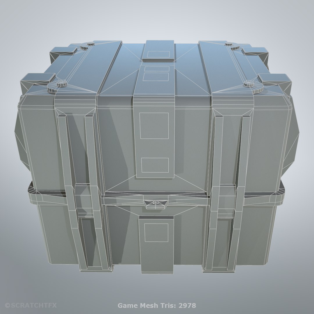 Military case large ready 3D model - TurboSquid 1334775