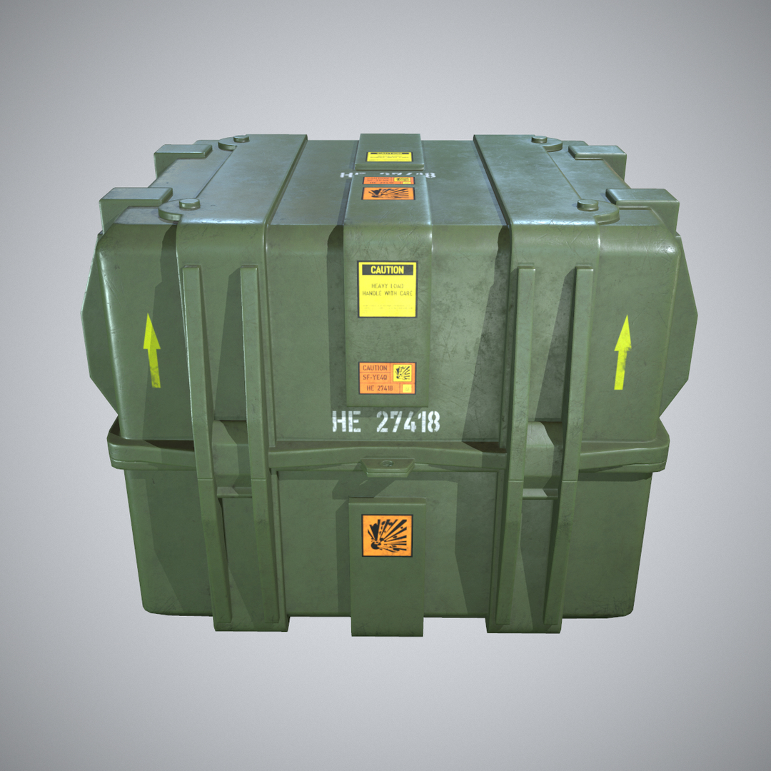 Military case large ready 3D model - TurboSquid 1334775