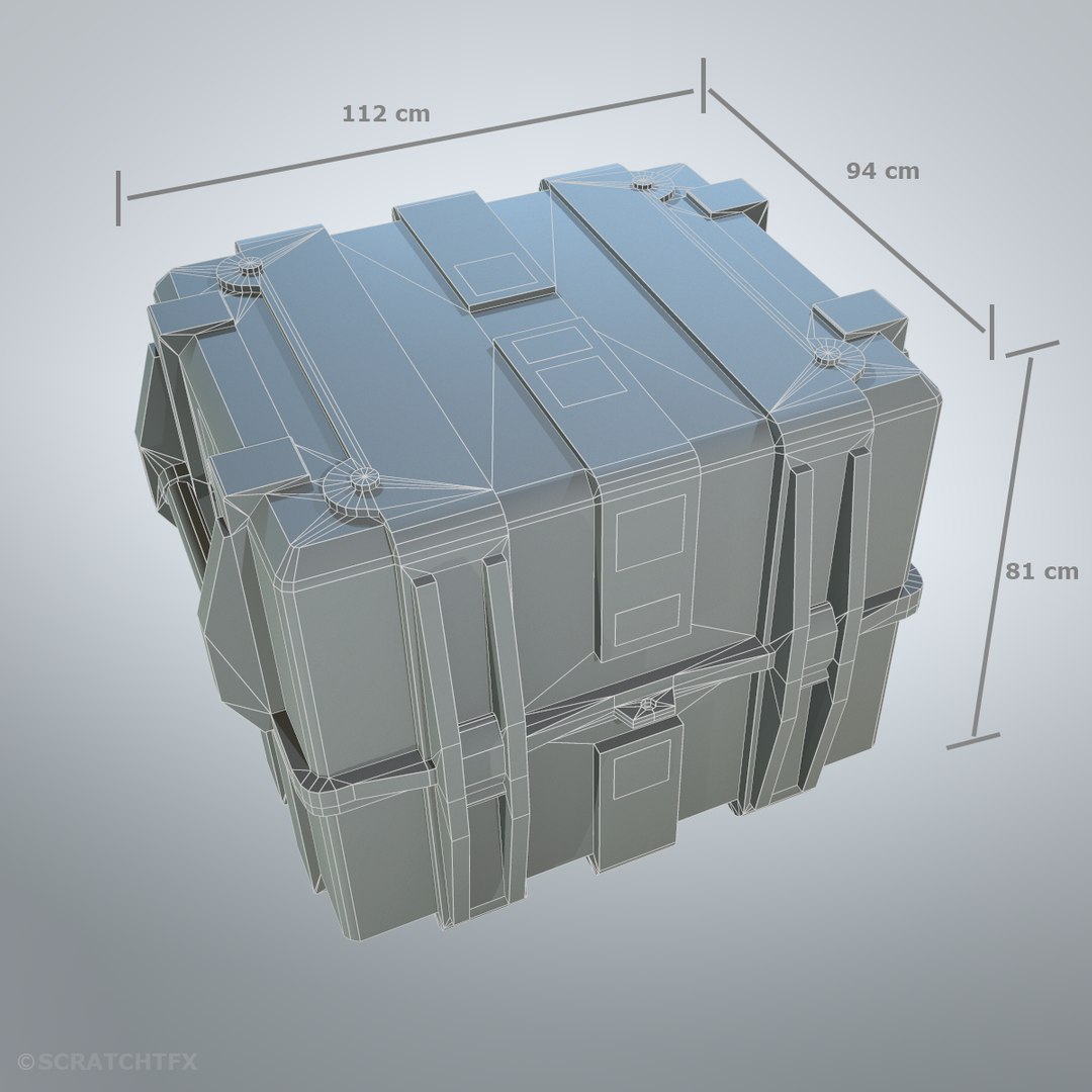 Military case large ready 3D model - TurboSquid 1334775