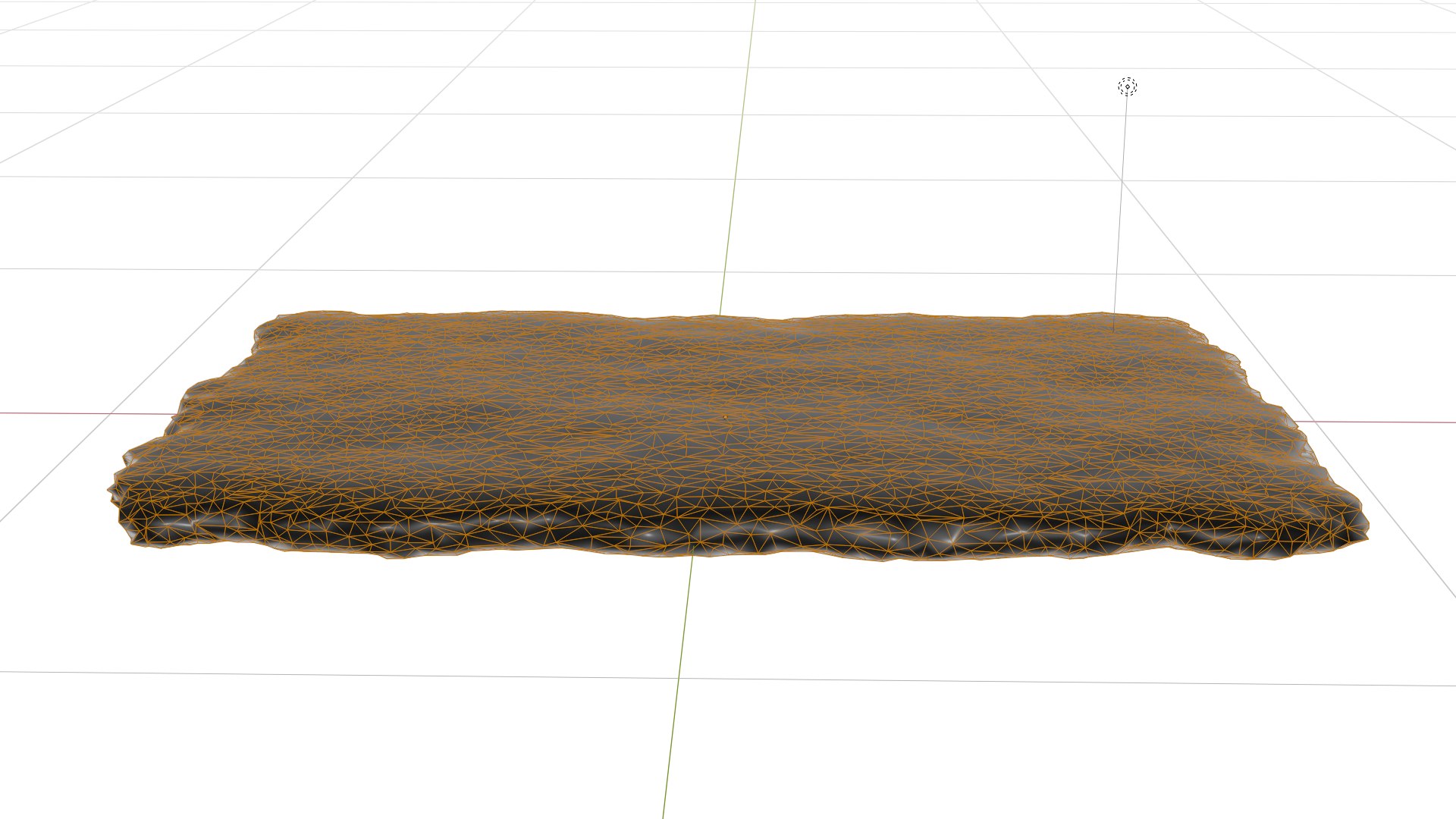 3D Rectangular Slate Plate With Golden Finishes Model - TurboSquid 2228583