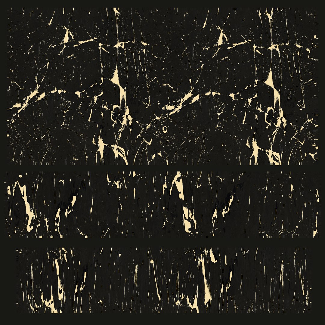 3D Rectangular Slate Plate With Golden Finishes Model - TurboSquid 2228583