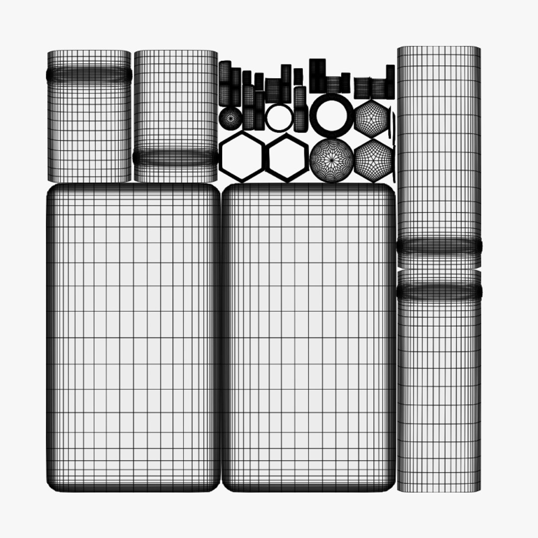 3D Basic Battery Box - Geometry Only No Textures No Materials ...