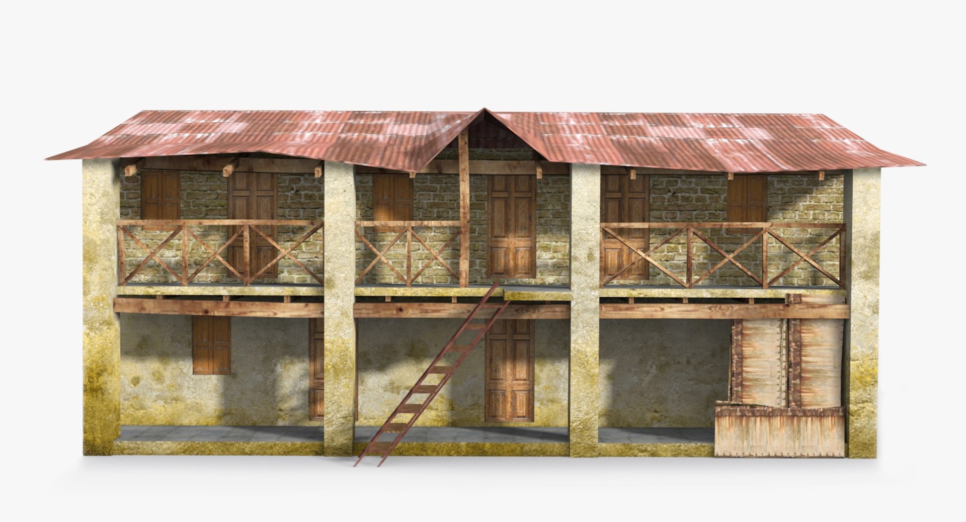 Ready Slum 3D Model - TurboSquid 1548858