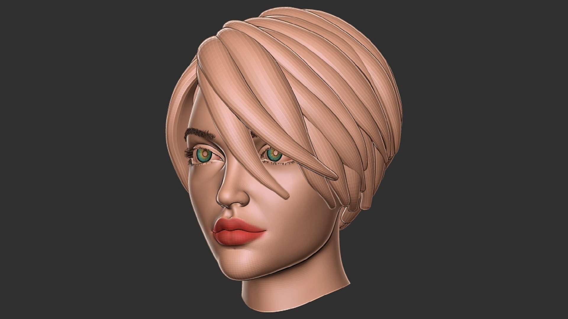 3D Hair 45 - TurboSquid 1985786