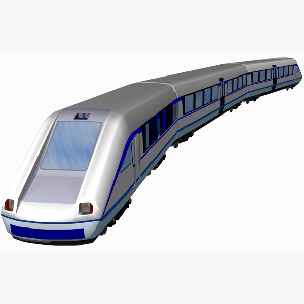 High speed passenger train 3D model - TurboSquid 1863749