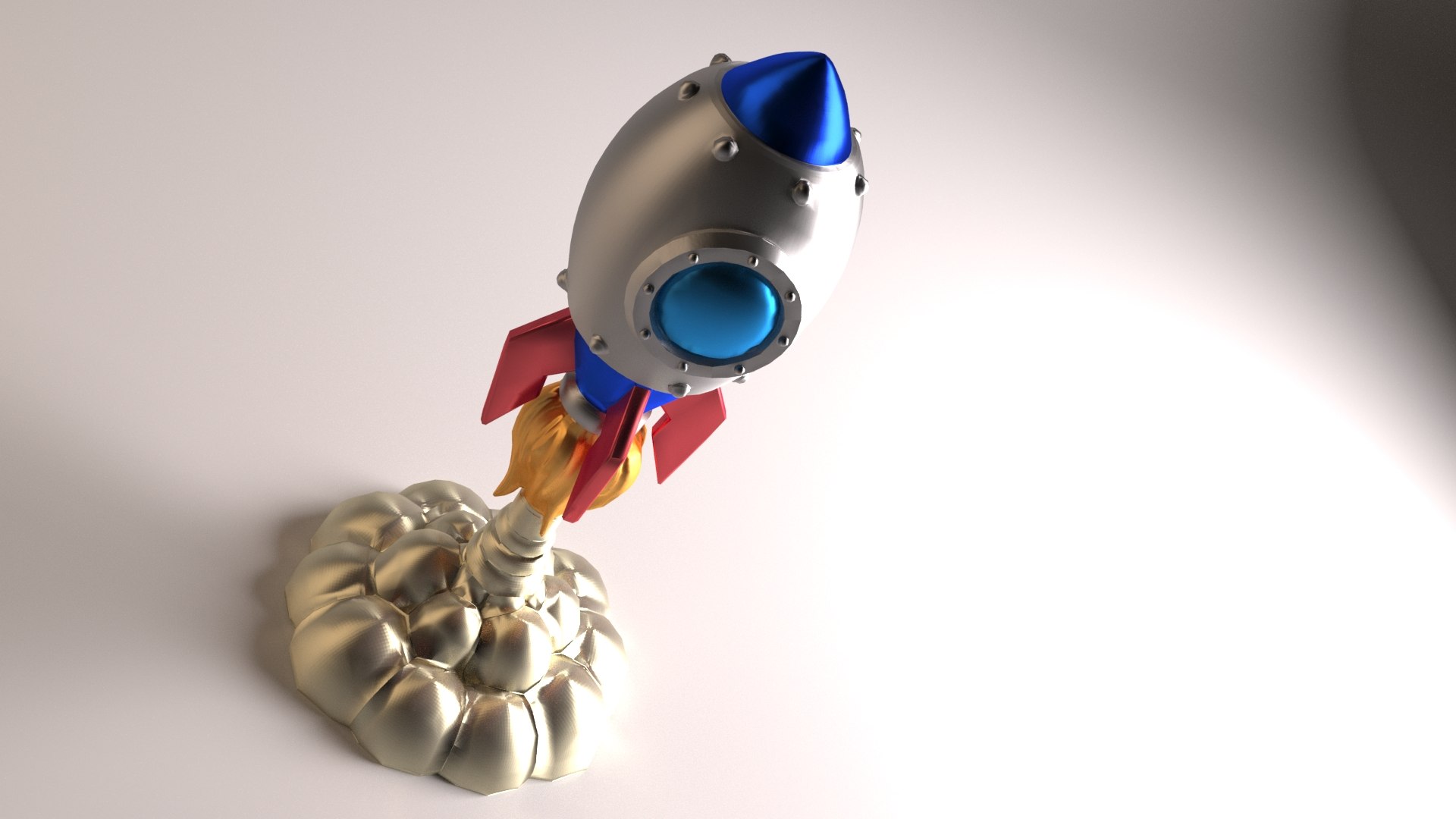 Rocket To The Moon 3D model - TurboSquid 1986347