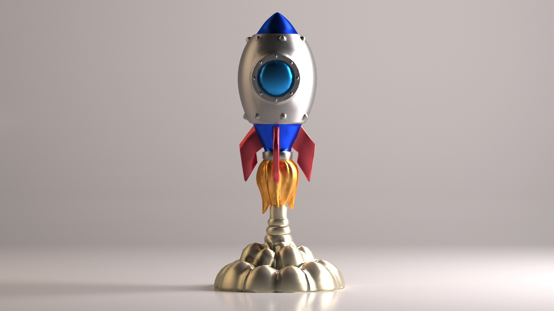 Rocket To The Moon 3D model - TurboSquid 1986347