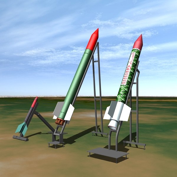 raytheon missile sm-6 3d model