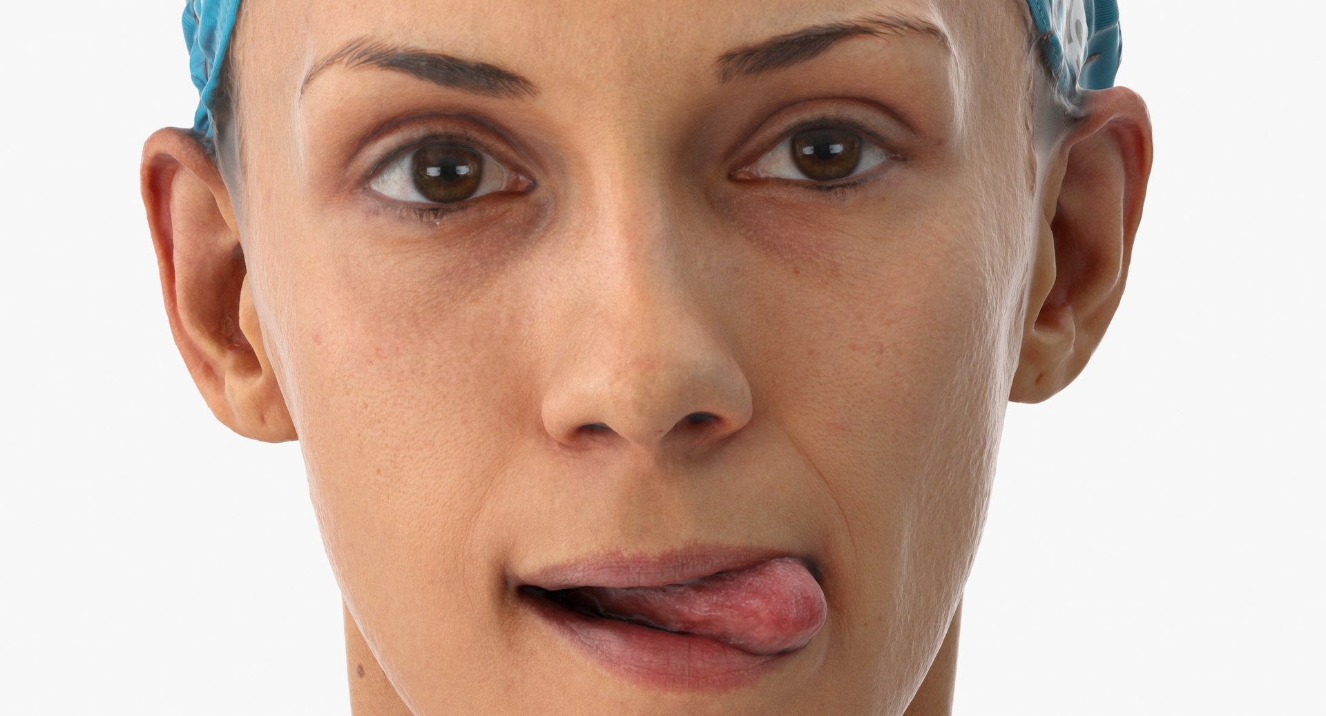 Athena human head tongue 3D model - TurboSquid 1667299