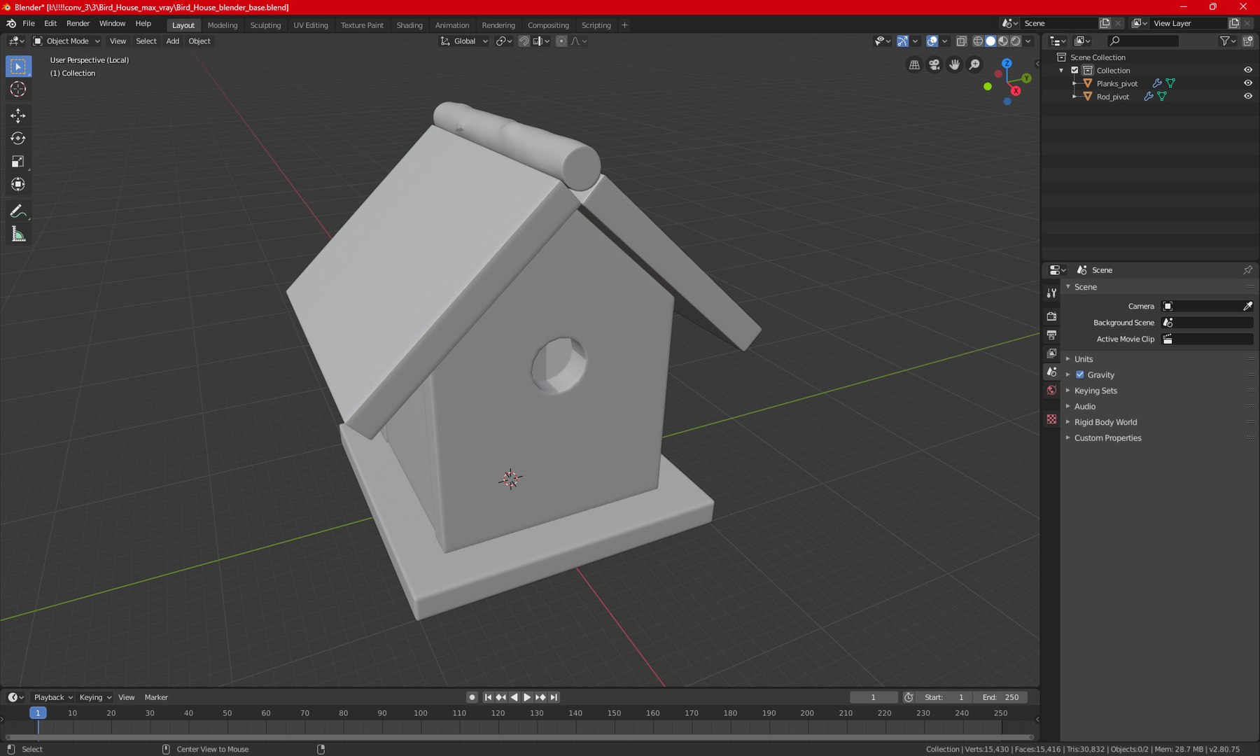 3D Bird House - TurboSquid 2076153