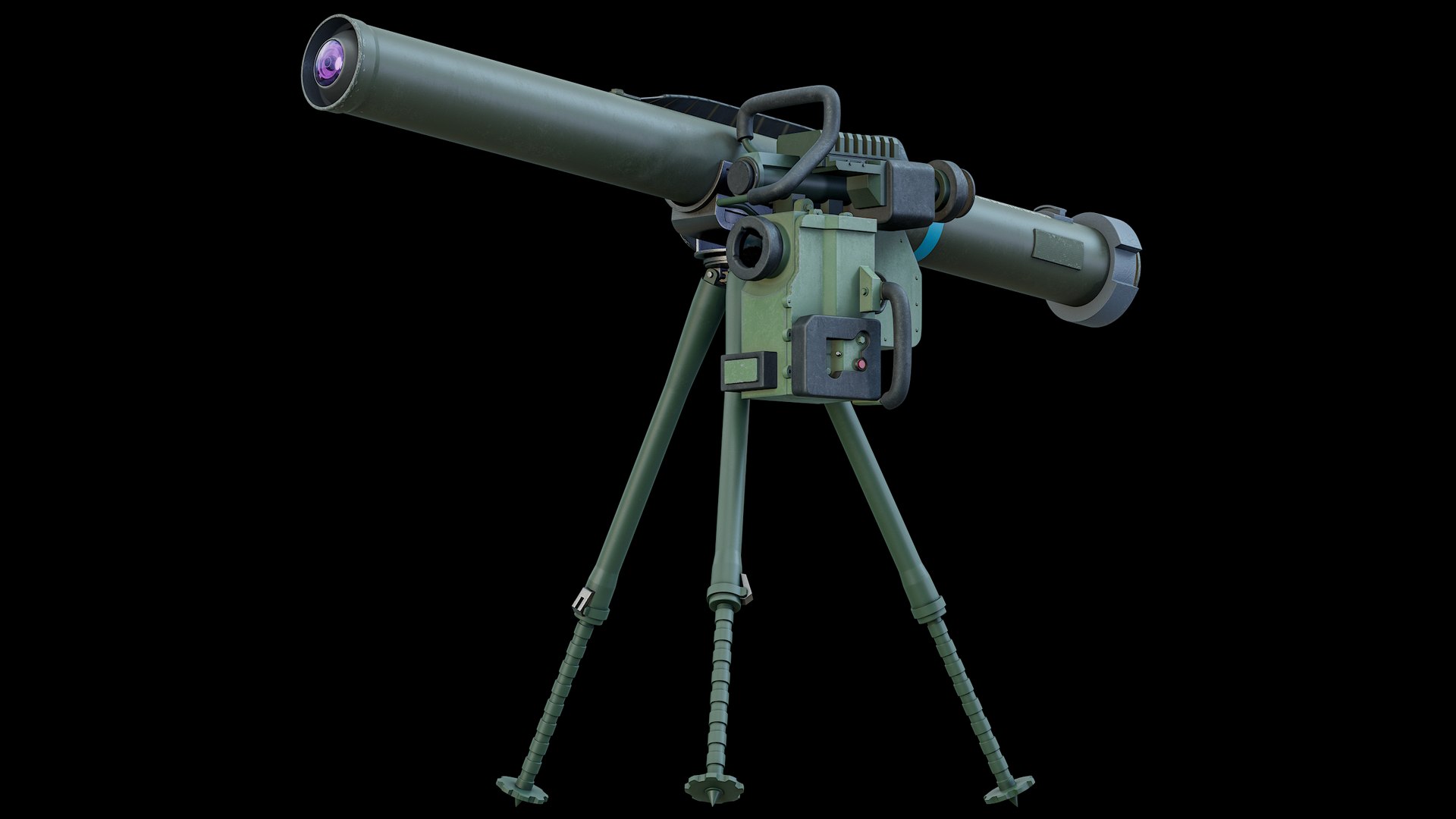 Spike ATGM Command Launcher Unit CLU With Spike MR Missile Model ...