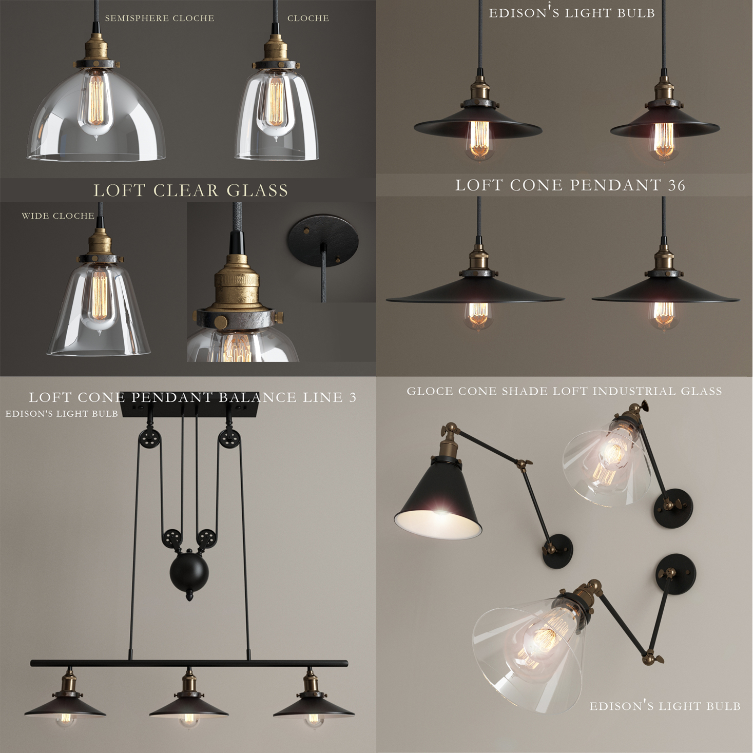 lights loft lamps 3d max