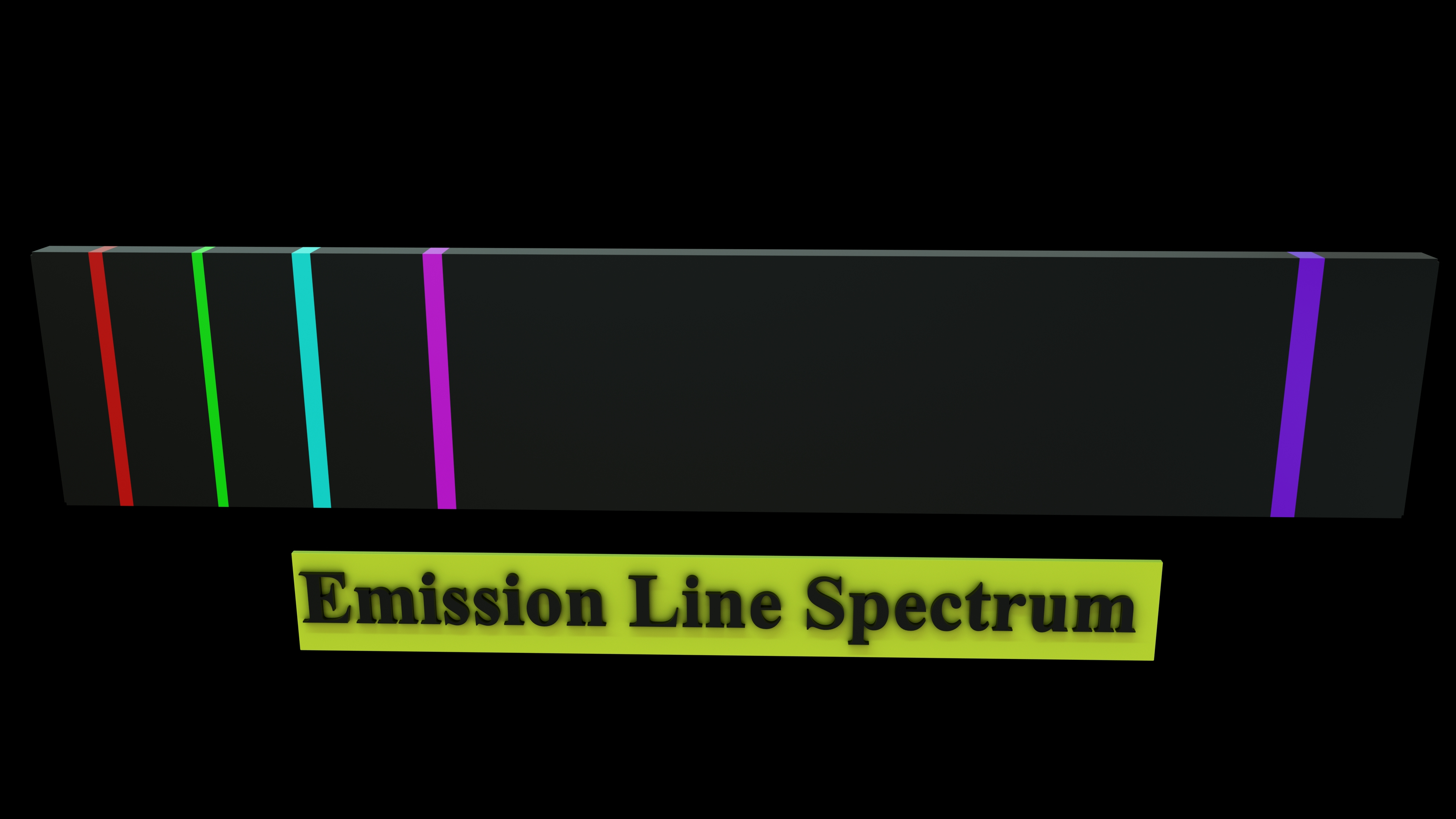 modelo 3d Espectro de líneas de absorción - TurboSquid 2215720