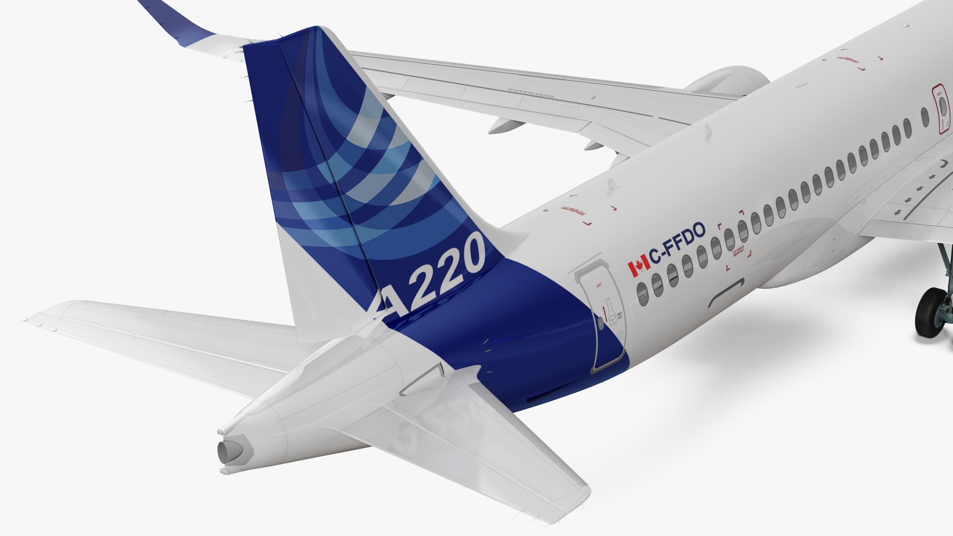 Airbus a220 300 simple 3D - TurboSquid 1561120