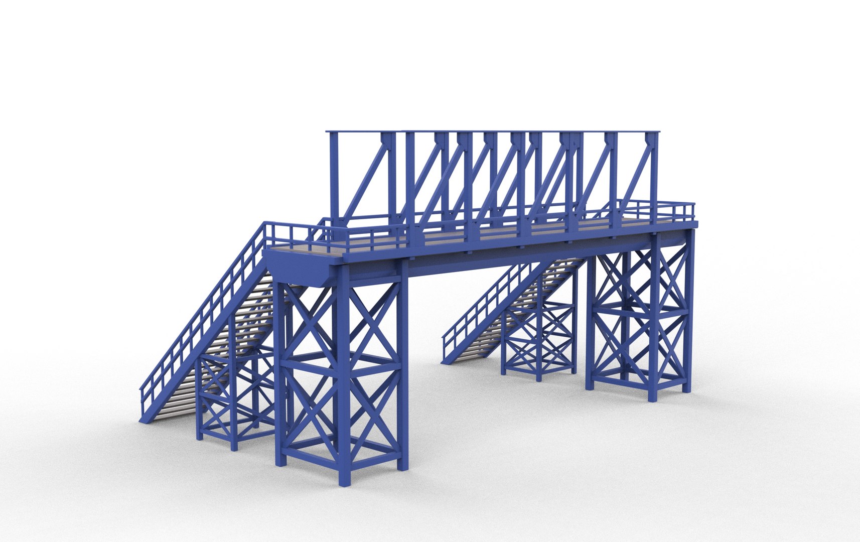 3D Pedestrian Bridge 3D Model Model - TurboSquid 2333167