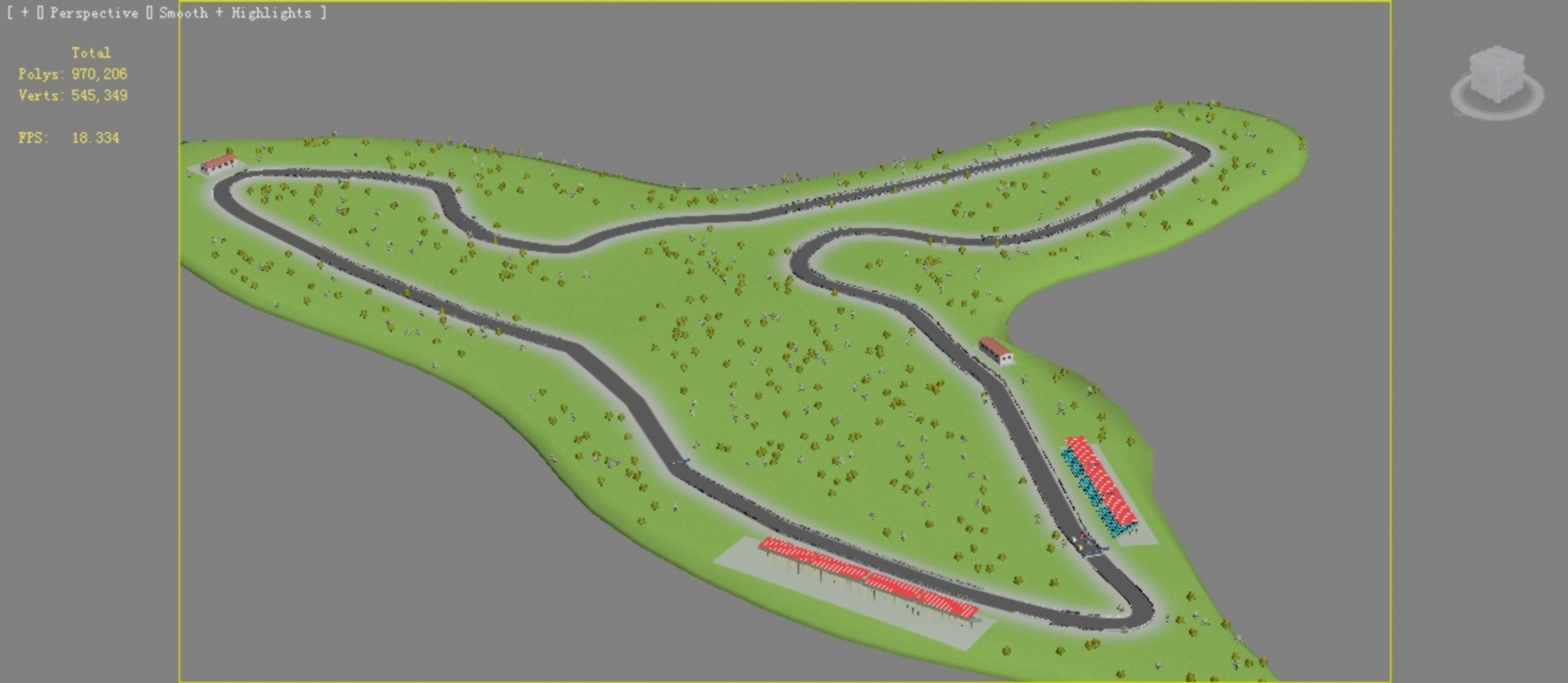 Cartoon Race Track 3D Model - TurboSquid 2291610