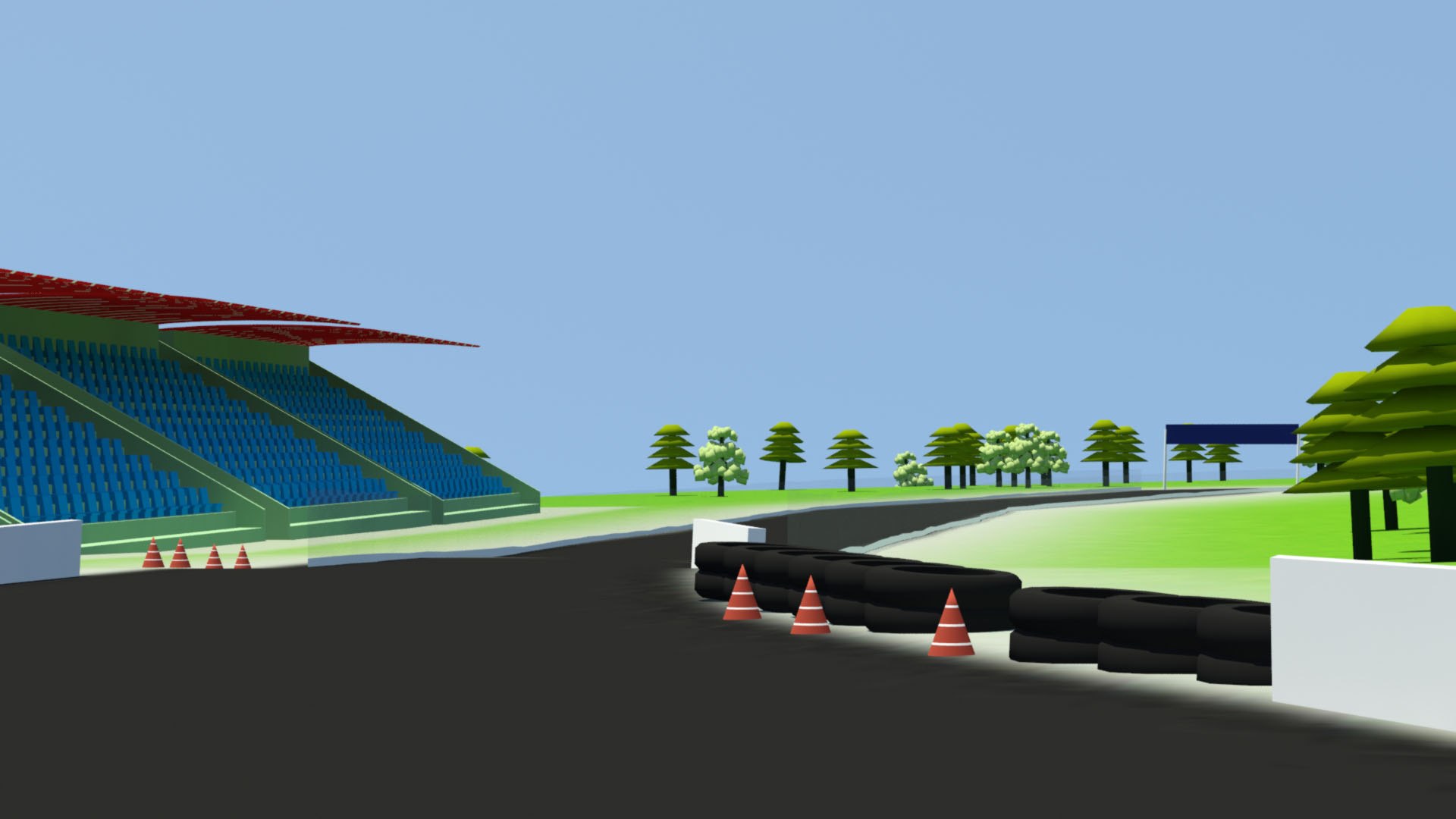 Cartoon Race Track 3D Model - TurboSquid 2291610