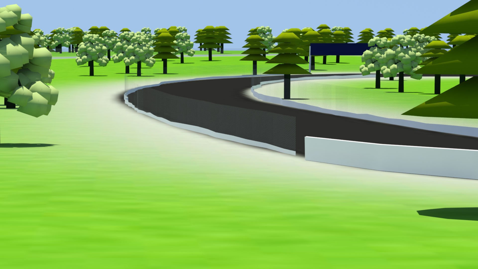 Cartoon Race Track 3D Model - TurboSquid 2291610