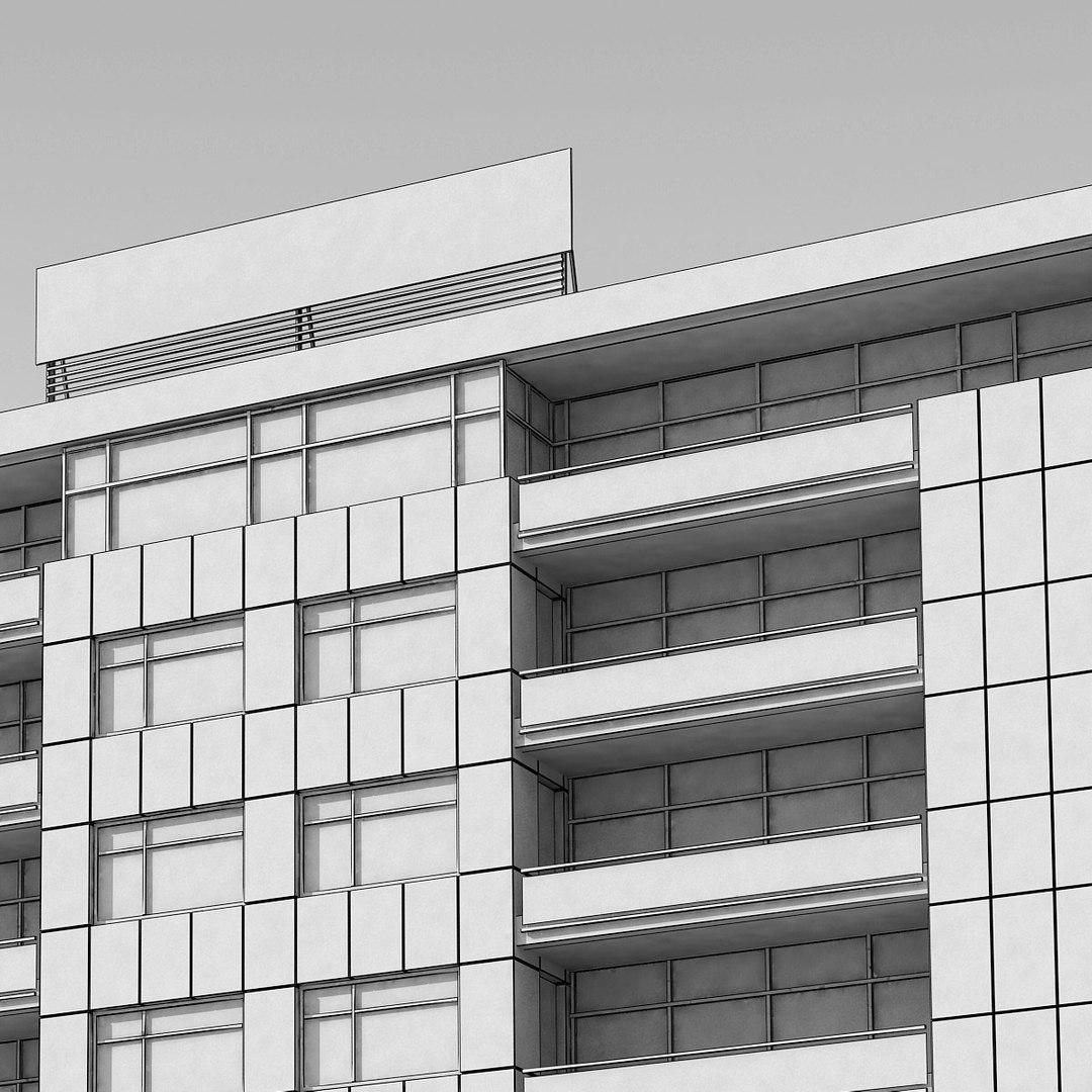 modern building 3d model