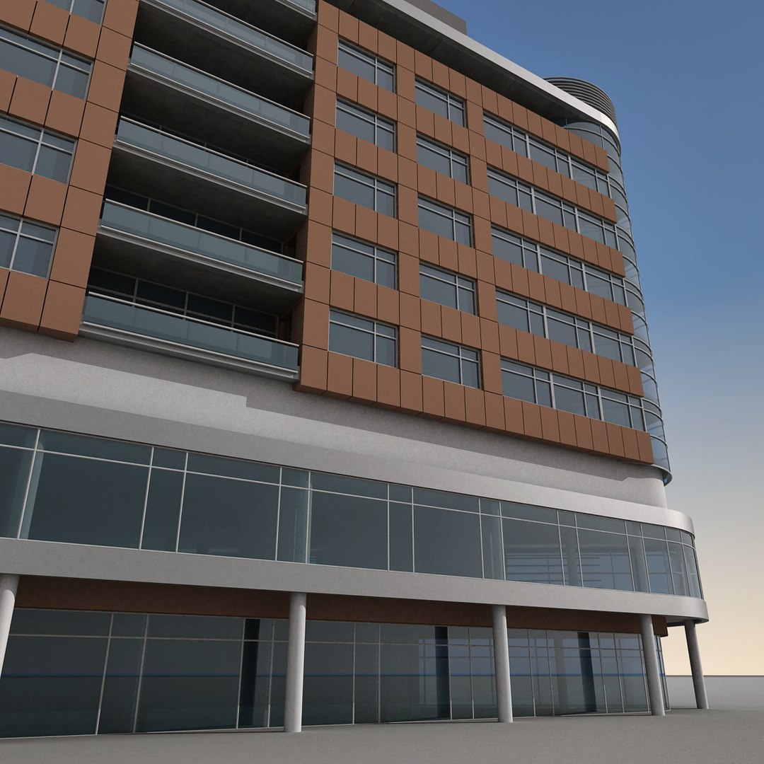 modern building 3d model