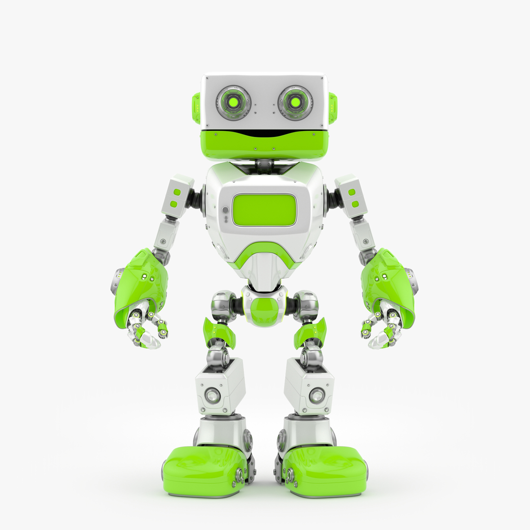 friendly retro robot max