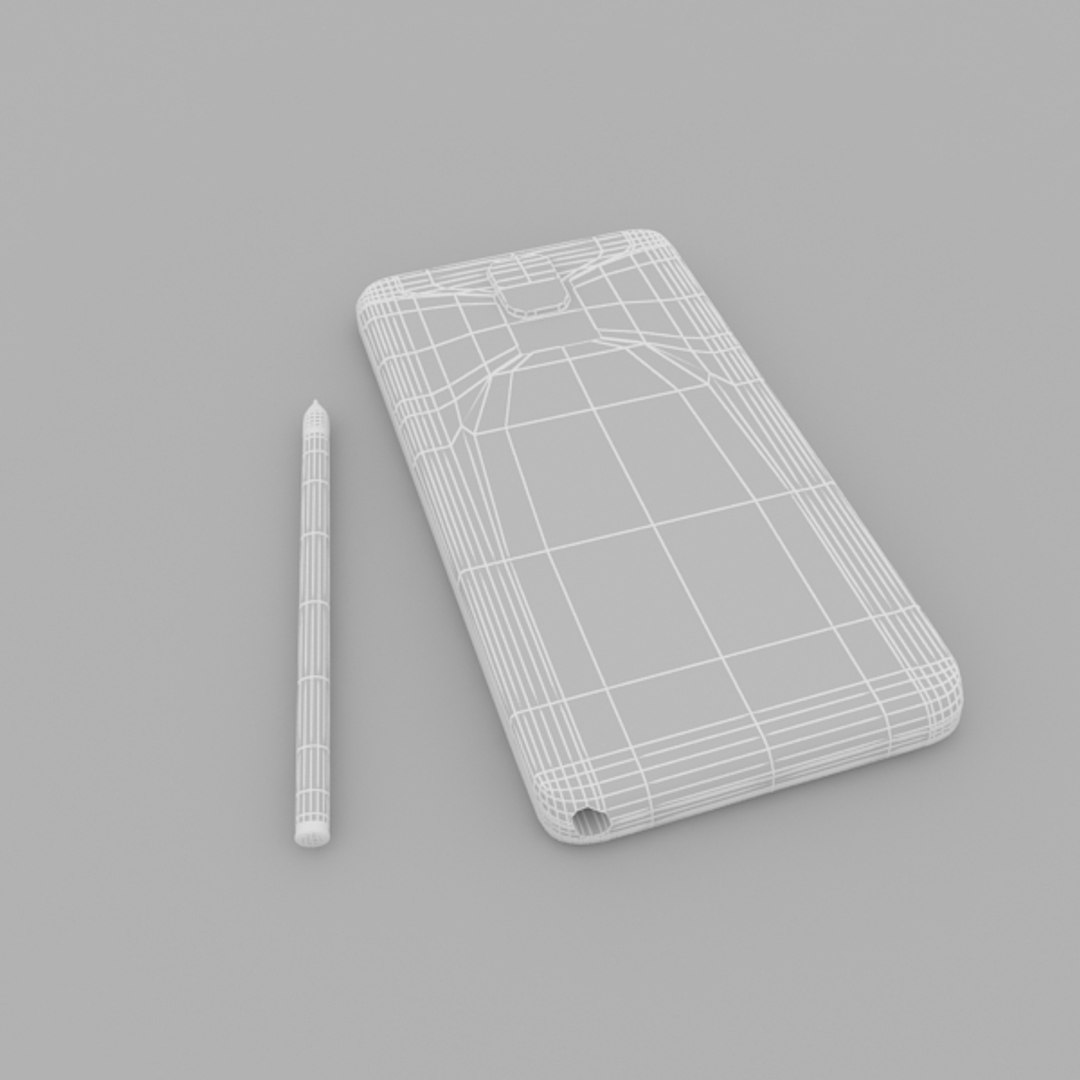 3d Galaxy Note Model