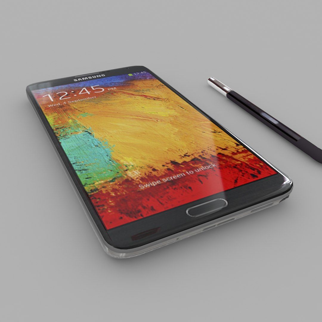 3d Galaxy Note Model