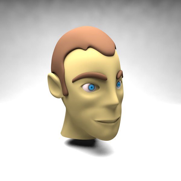 3d model cartoon head