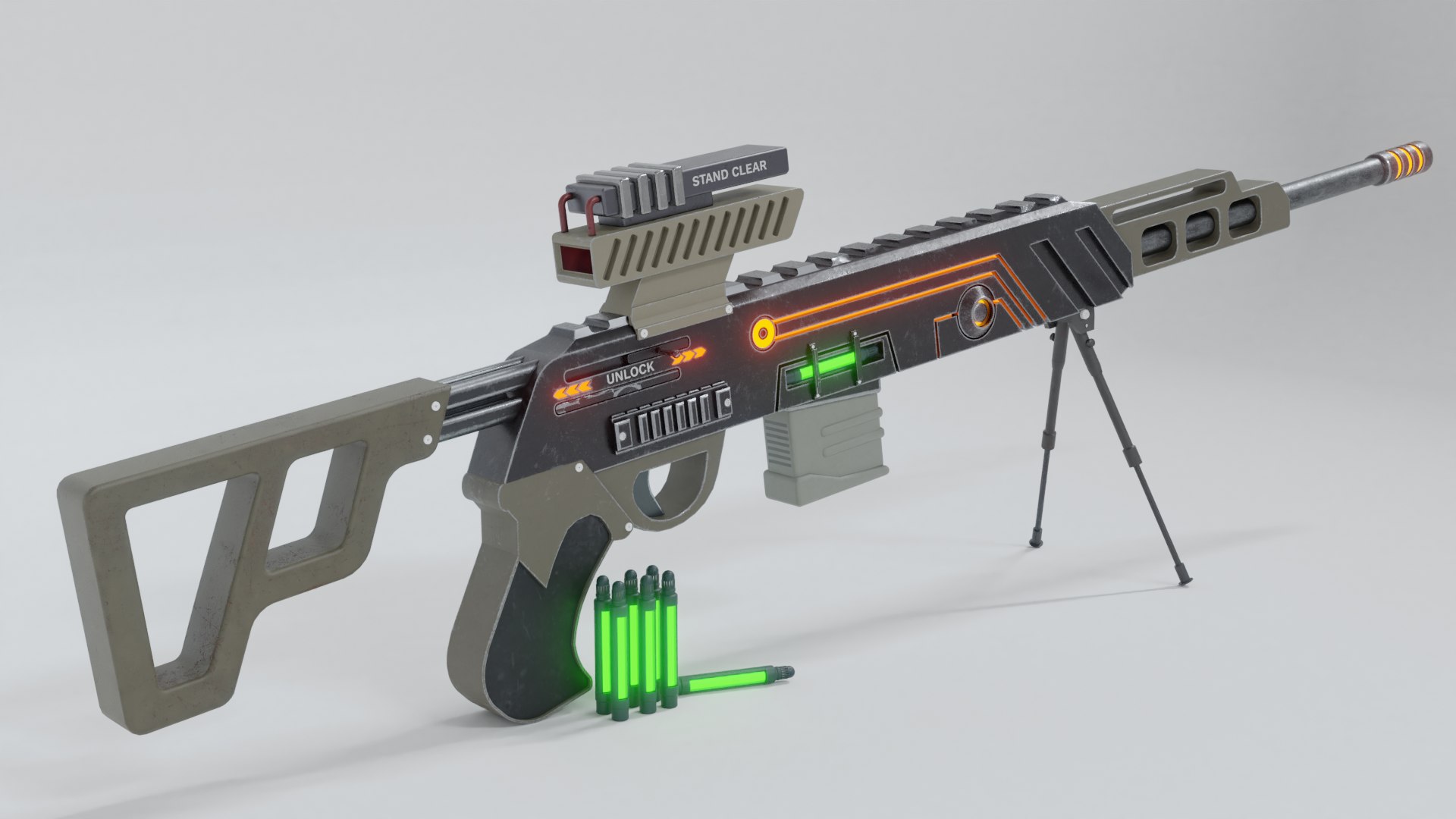 Sniper rifle 3D - TurboSquid 1705468